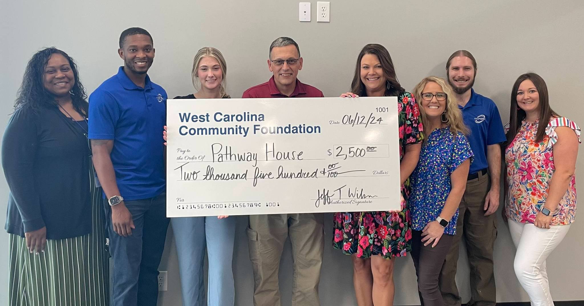 West Carolina donates more than $30,000