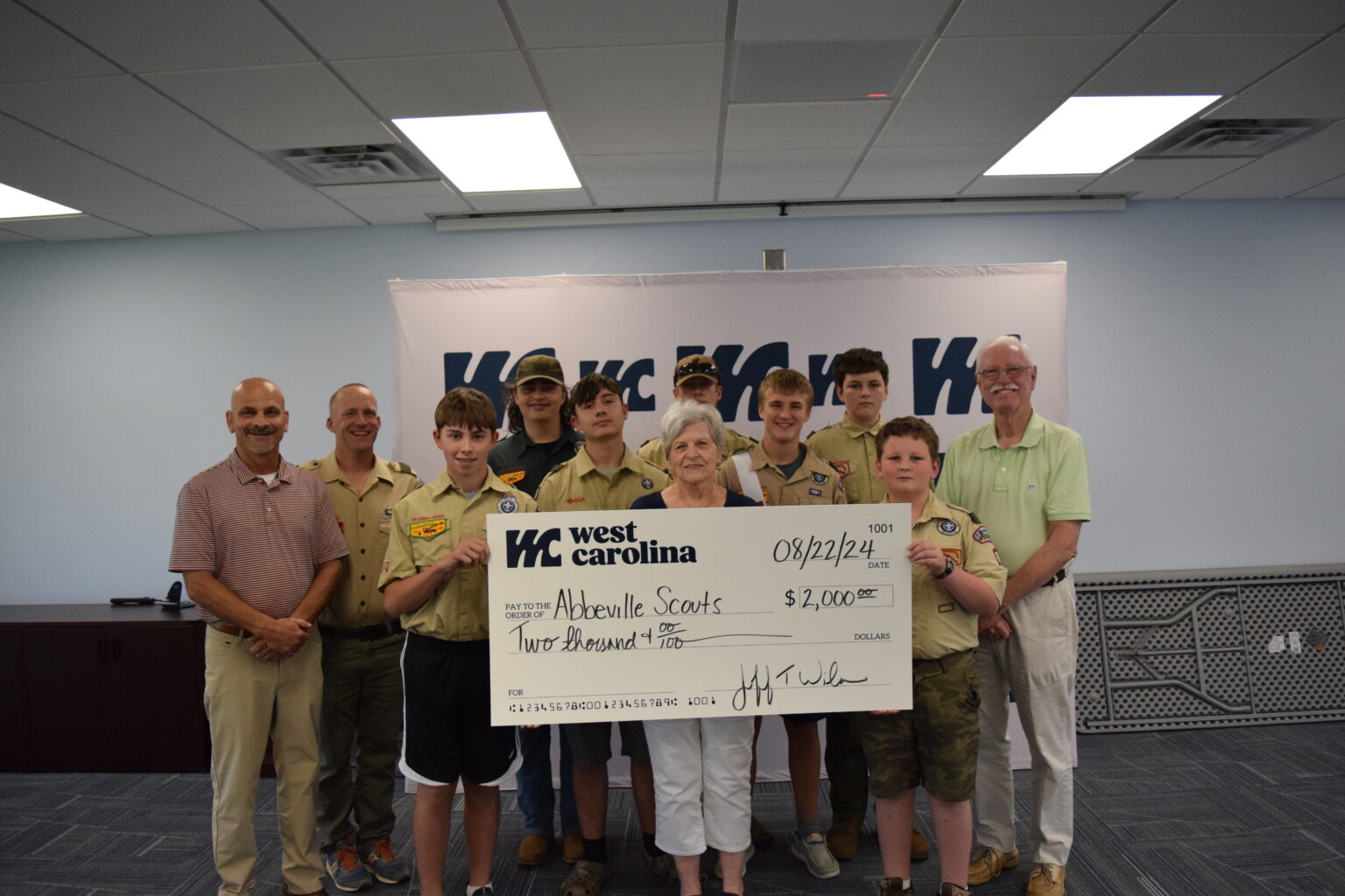 West Carolina supports two key Abbeville Scouts initiatives - West Carolina
